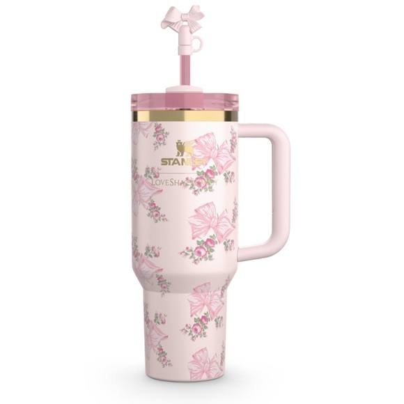 LoveShackFancy | Dining | The Stanley X Loveshackfancy Holiday Quencher 4 Oz40oz Rosa Beaux ...